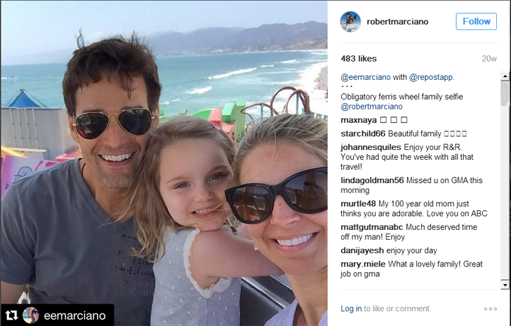See how Rob Marciano with his daughter Madelynn Marciano and wife Eryn ...