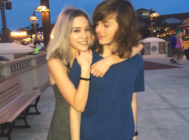 Chandler Riggs spotted kissing his new hot girlfriend Brianna Maphis ...