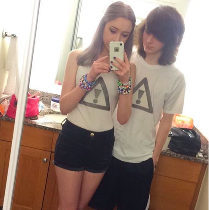 Chandler Riggs spotted kissing his new hot girlfriend Brianna Maphis ...